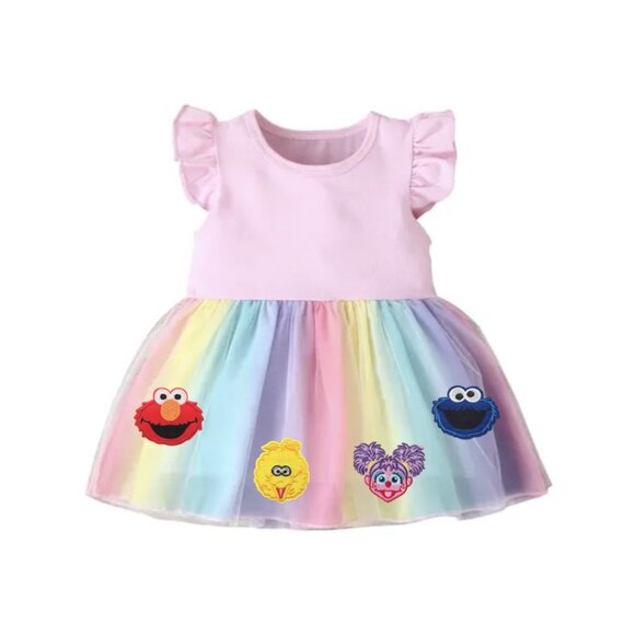 Dresses | Elmo Dress Cookie Monster Outfit First Birthday Sesame Street ...